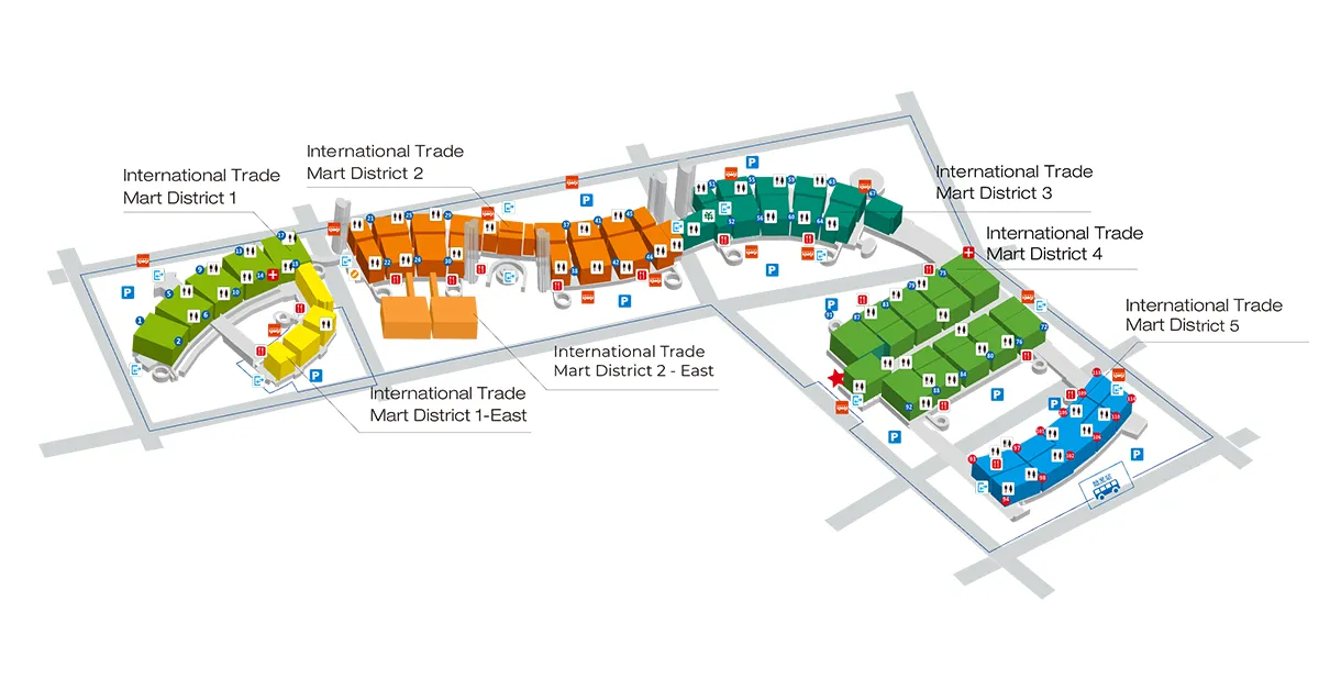Yiwu Market Districts Map | Navigate All 5 Districts Easily